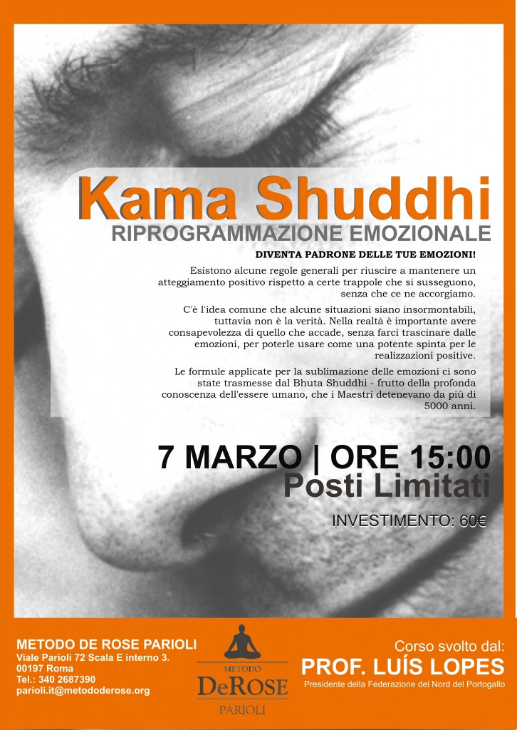 Corso di riprogrammazione emozionale con il Prof. Luis Lopes - DeROSE Method Italia